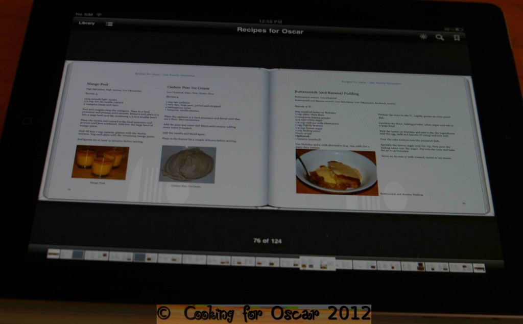 Publications – Cooking for Oscar