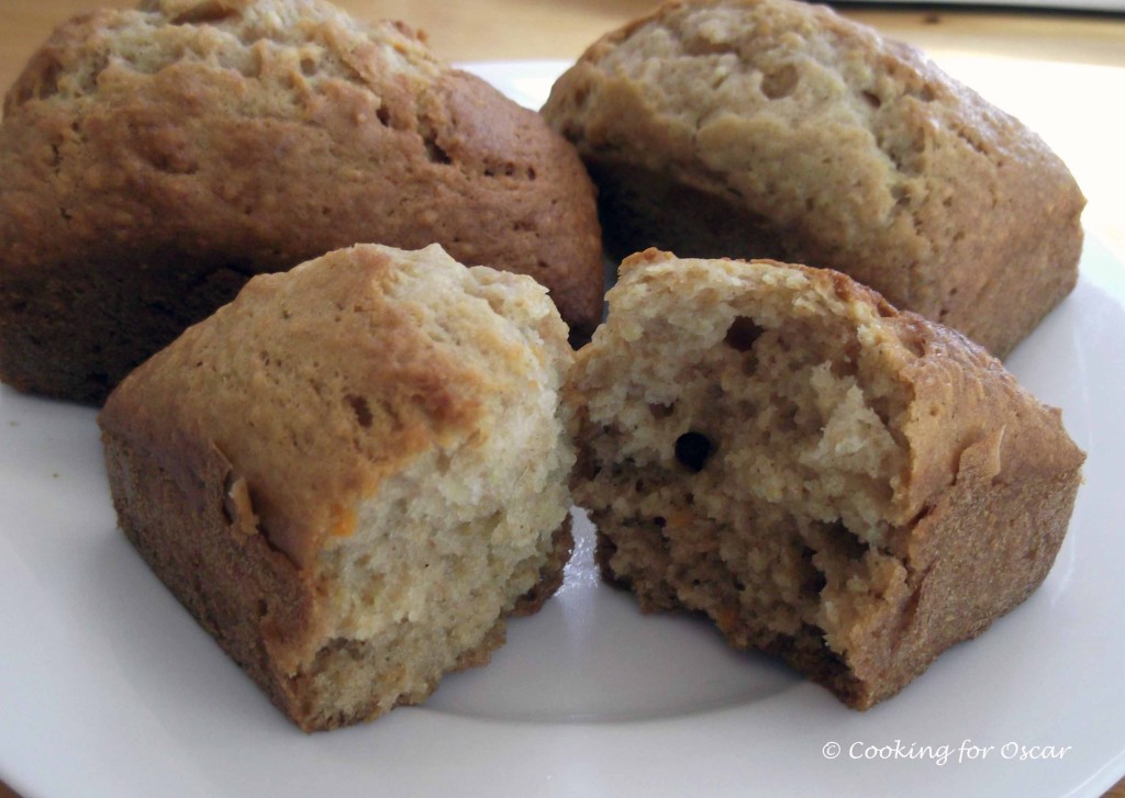 Pear Vegetable Bread Mini Loaves – Cooking for Oscar